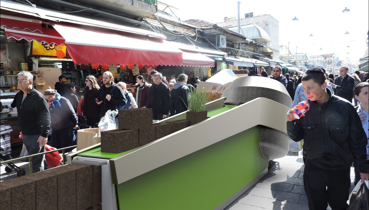Composting machine - Mahane Yehuda Market - Ori Kaufman Industrial Desinger